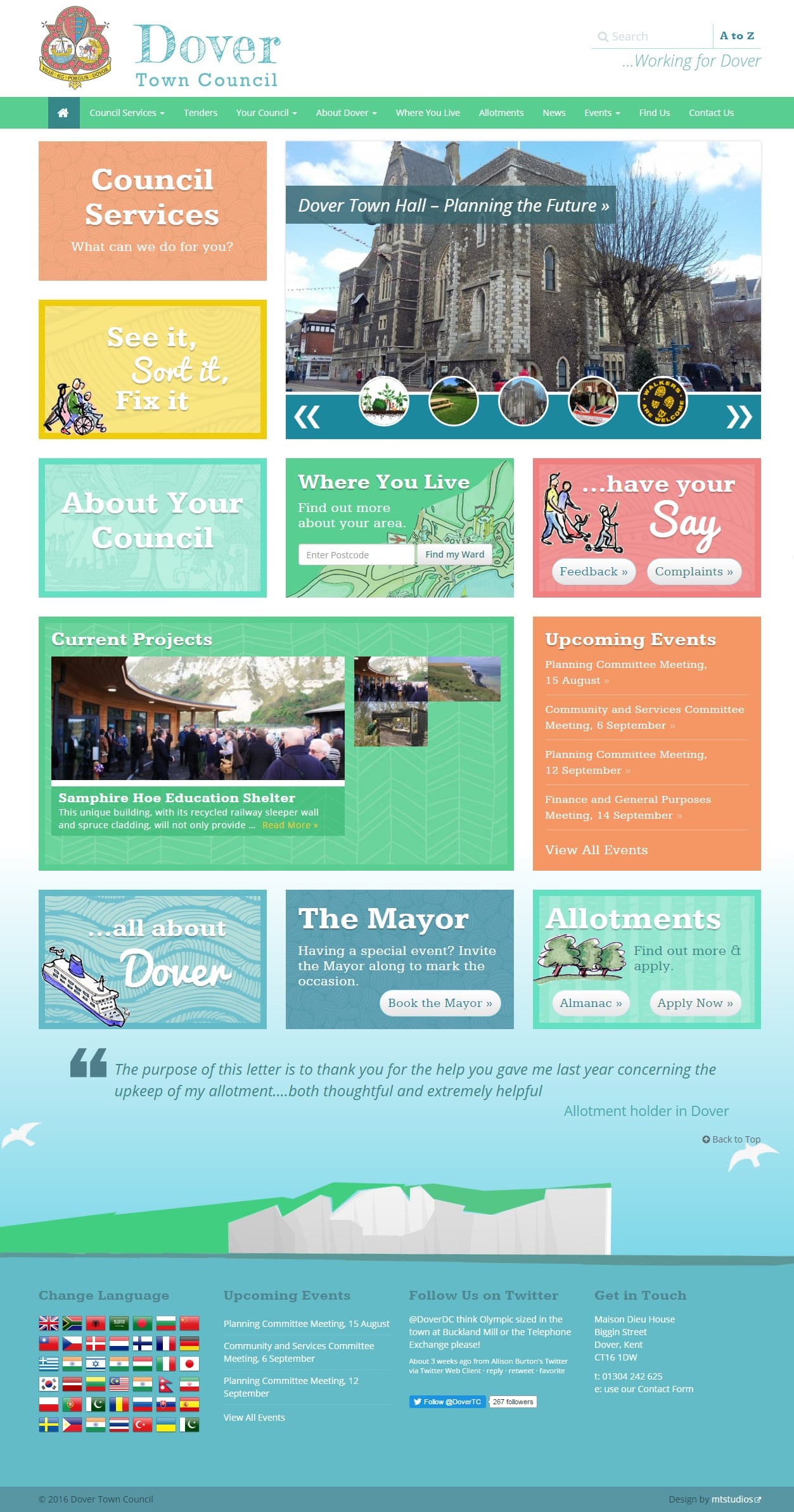 Dover Town Council - mtstudios - Web Engineering